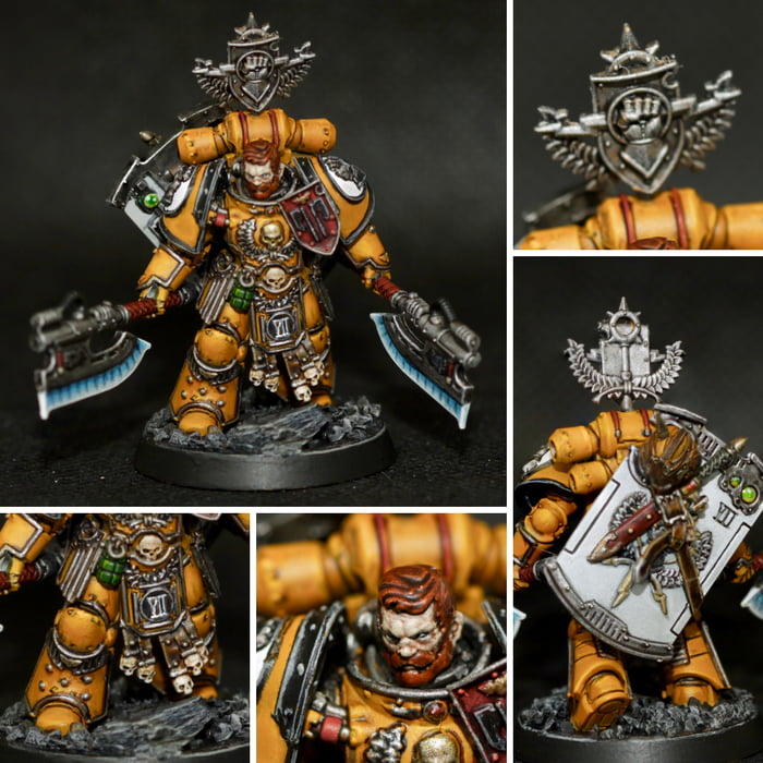 This was quite the mini to paint. The layers of detail are crazy ...