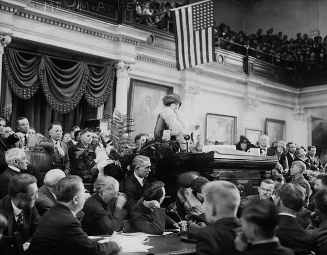 Texas's First Female Governor, Miriam "Ma" Ferguson, Her Inaugural ...