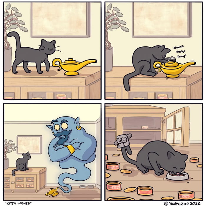 Well Yeah that would be what a cat would wish for Yeah... - 9GAG