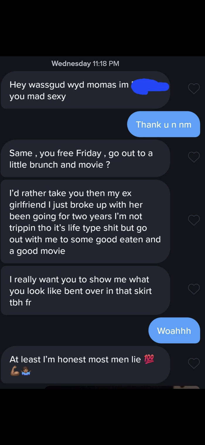 Interesting Choice of First Messages - 9GAG