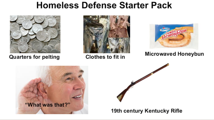 Homeless Defense Starter Pack - 9GAG