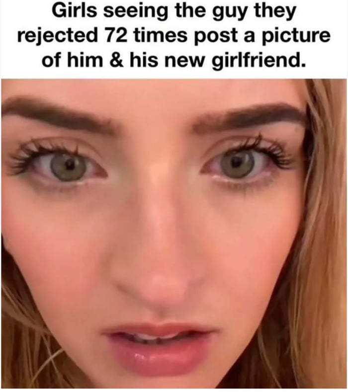 Females go wild when a guy they brushed off suddenly came up with a hotter gf than them - 9GAG