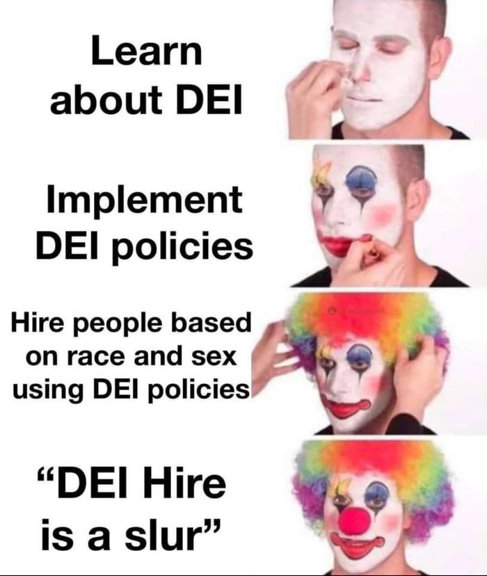 If hiring for DEI is good, why is it bad when we acknowledge that Kamala is a DEI hire? - 9GAG