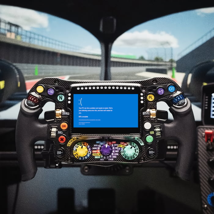 Mercedes F1's dashboard this weekend... - 9GAG