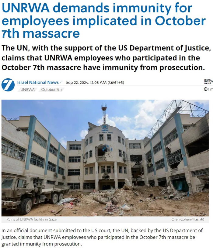 The UN is now 'demanding' diplomatic immunity to their terr0rist fighters who k!lled Israelis on ...