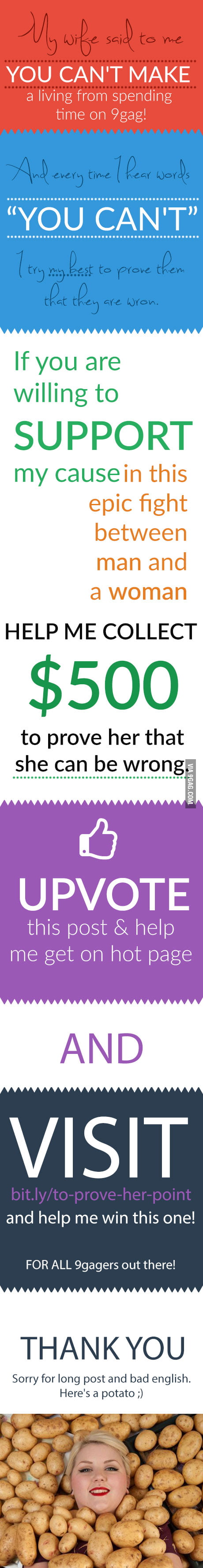For all man, let's win this one ;) - 9GAG