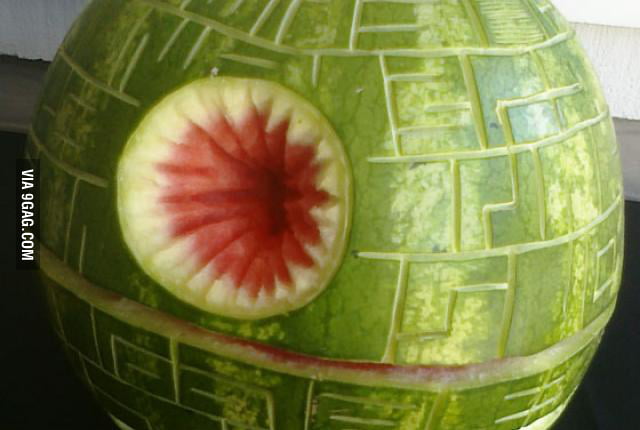 Death Star Watermelon. - 9GAG