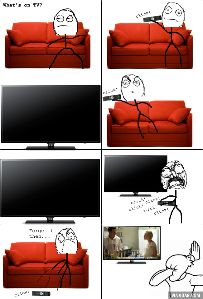 TV rage - 9GAG