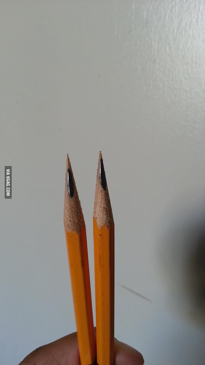When pencils do this garbage - 9GAG