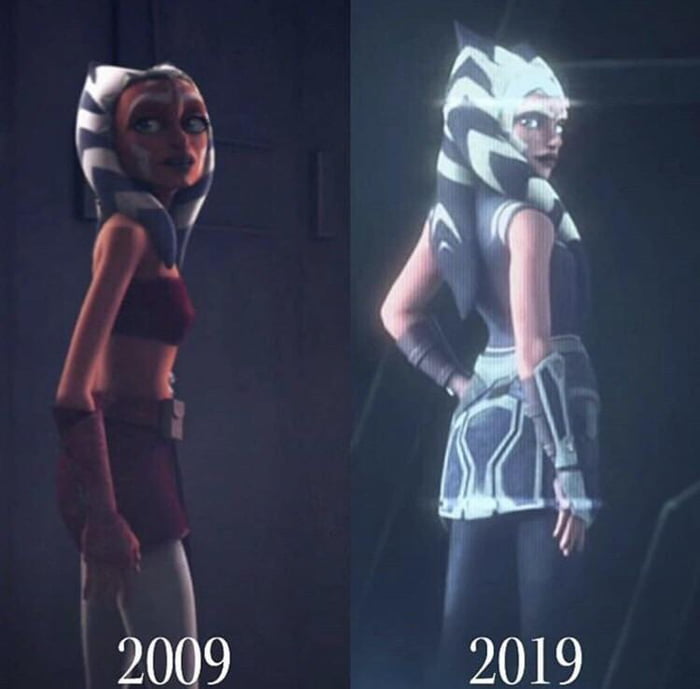 Ahsoka Tano’s 10 year challenge - 9GAG