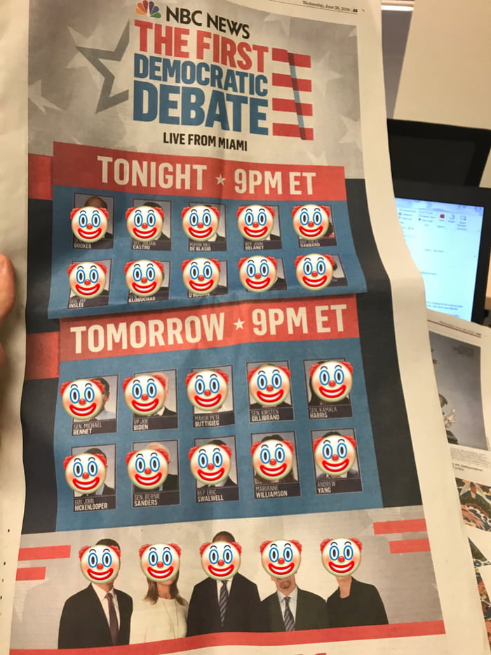 Tonight’s Democratic debate! - 9GAG