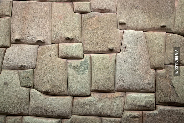The Inca sure knew how to mason their stone. - 9GAG