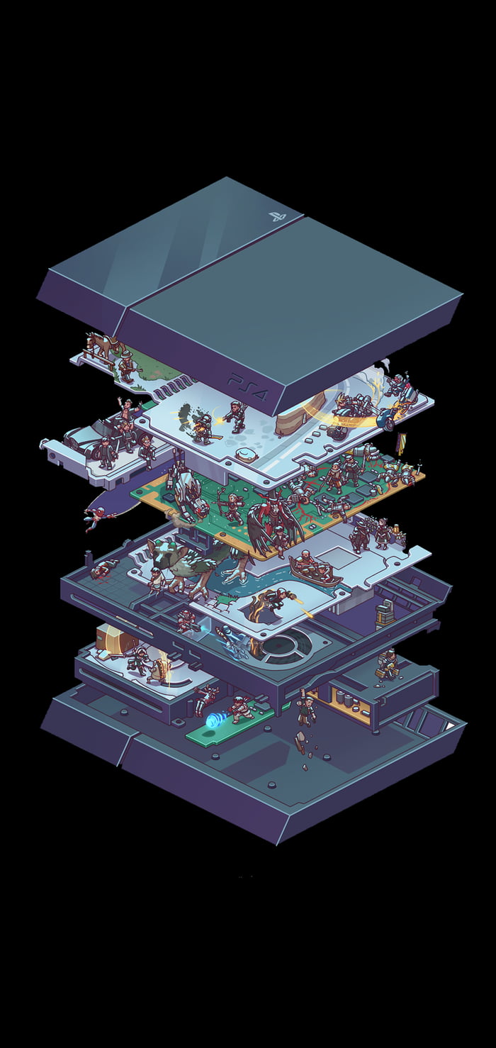 PS4 Exploded view - 9GAG