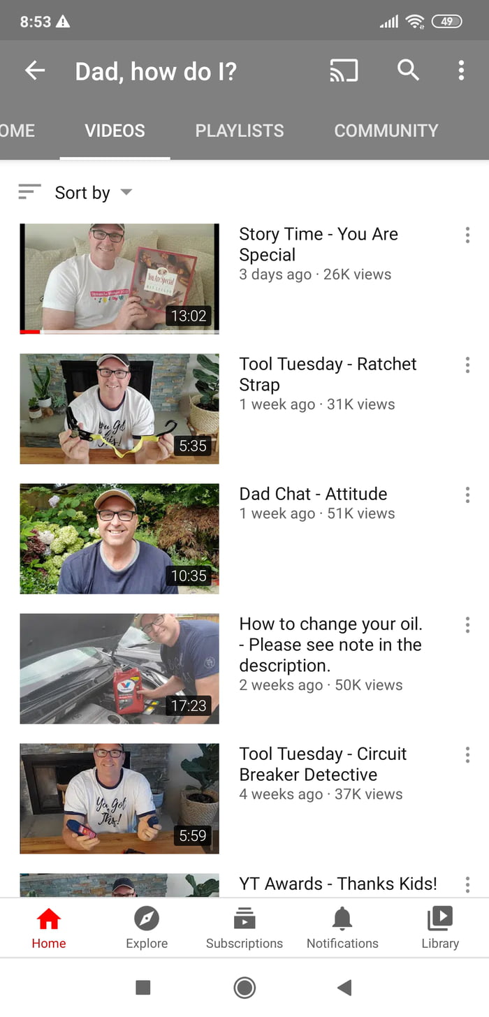 His father passed when he was 12, and now he has a YouTube channel ...