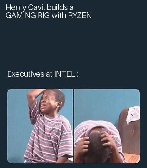 HENRY CAVILL BUILDS A PC WITH RYZEN ! - 9GAG