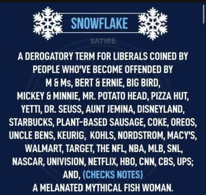 Who’s the snowflake now? - 9GAG