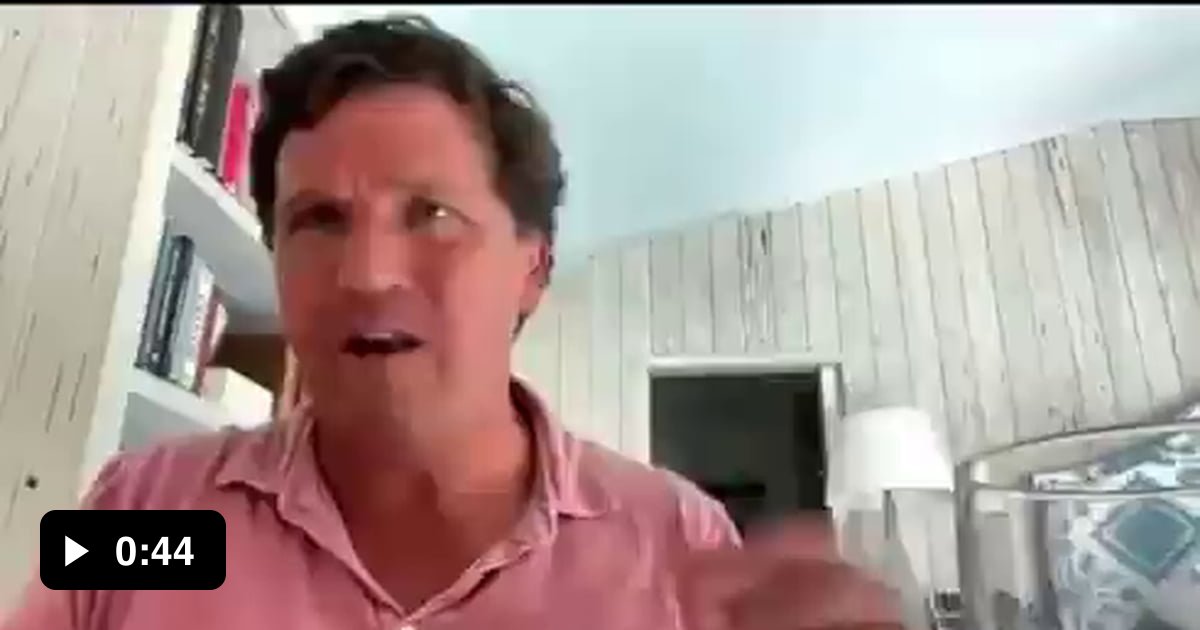 Gotta love that laugh, Tucker Carlson makes a great point - 9GAG