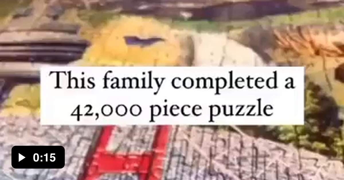 42,000 piece puzzle completed - 9GAG