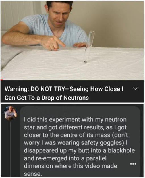 Neutron star experiment - 9GAG