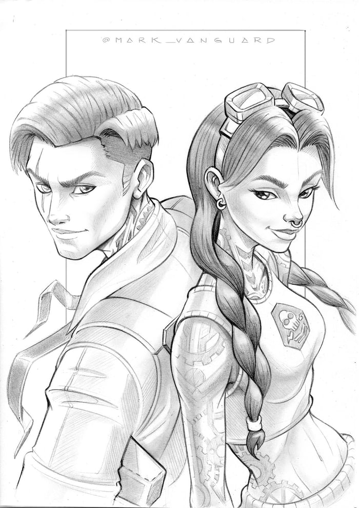 Midas and Jules traditional art. Hope u like it! - 9GAG