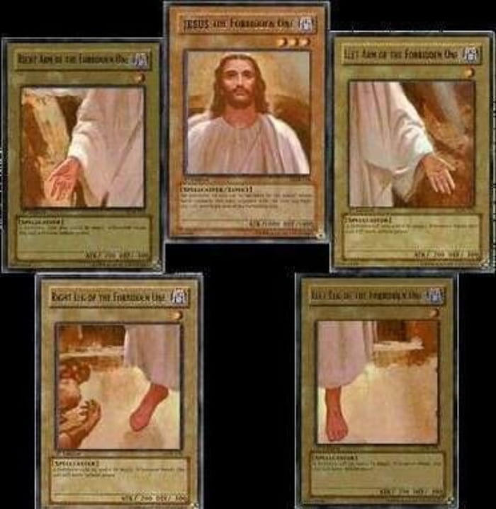 Jesus, the most powerful card of the gods. - 9GAG
