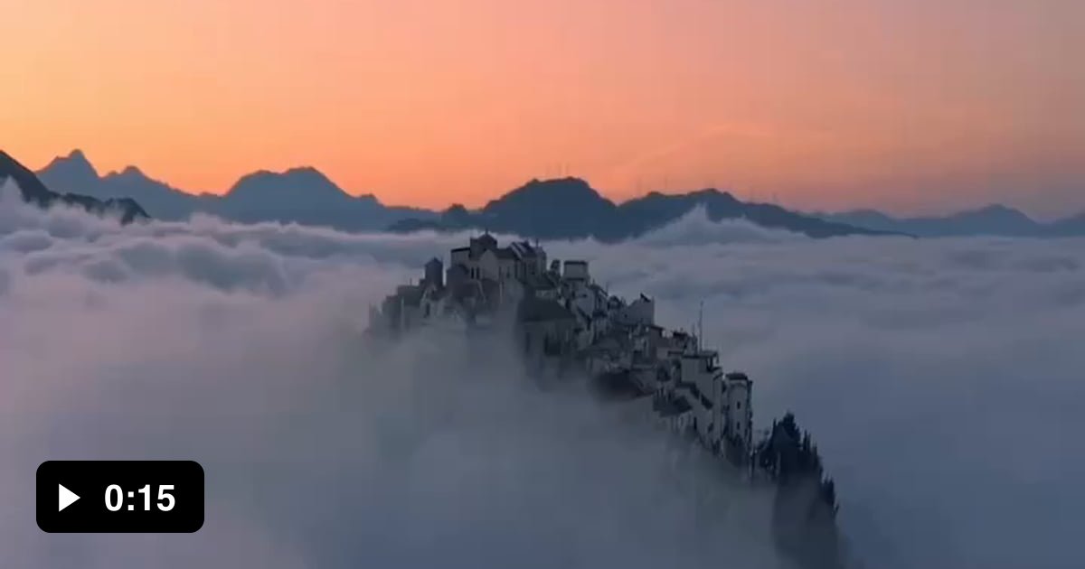 Rotondella, Italy. A village in the clouds. - 9GAG