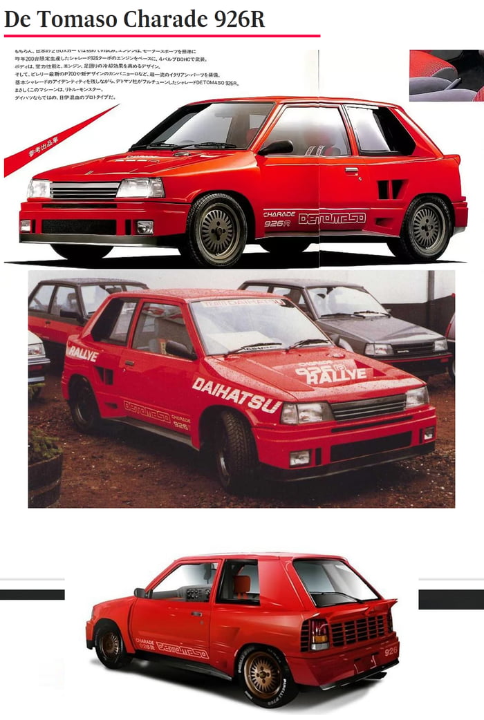Obscure JDM Customs IX: Daihatsu Detomaso Charade 926R Gr.B - 9GAG