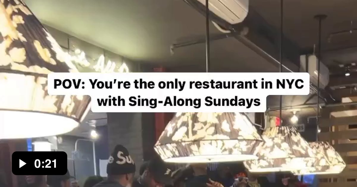 Sing along restaurant in NYC. So much fun - 9GAG