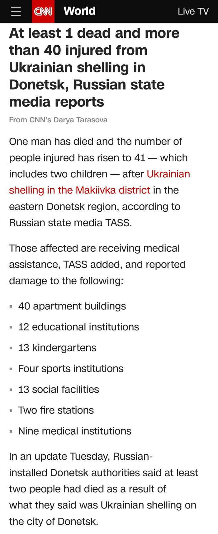 Ukraine hit 83 buildings and only 1 causulty? Sounds legit... - 9GAG