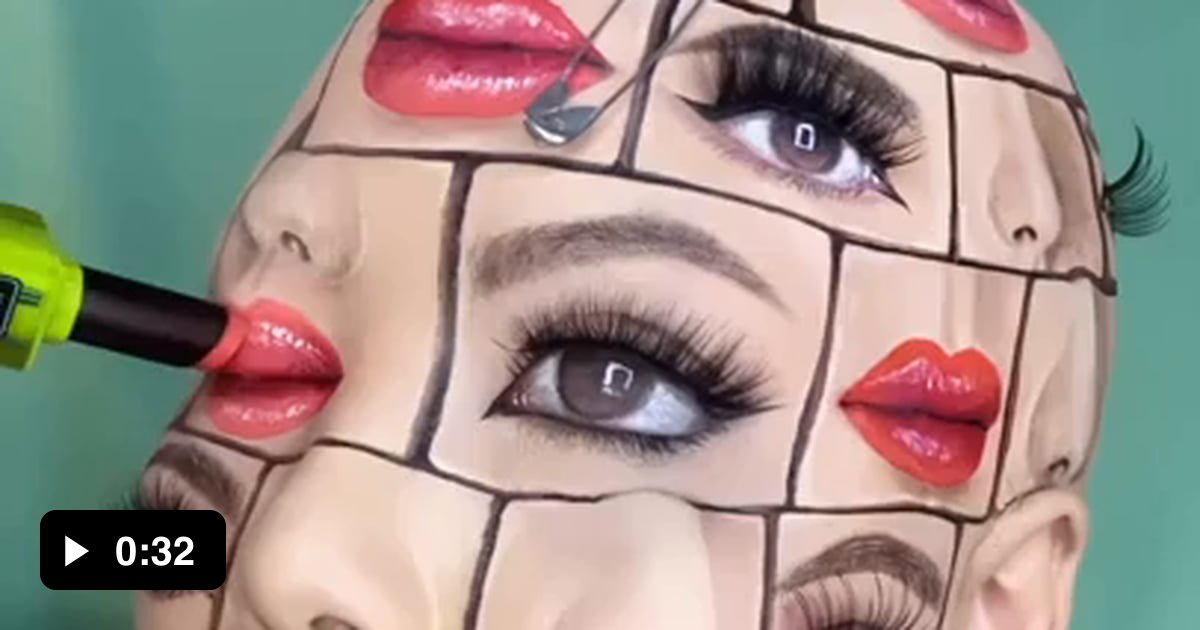 Oddly terrifying makeup - 9GAG