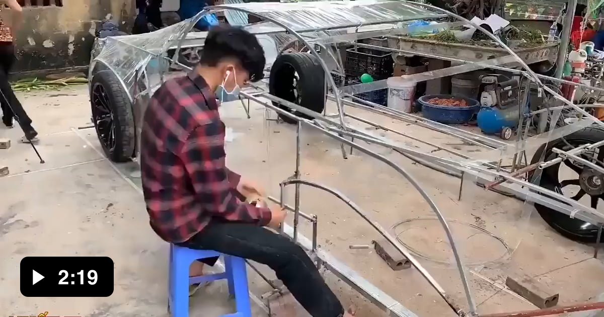 These Vietnamese youth built their own Bugatti out of mud and clay - 9GAG
