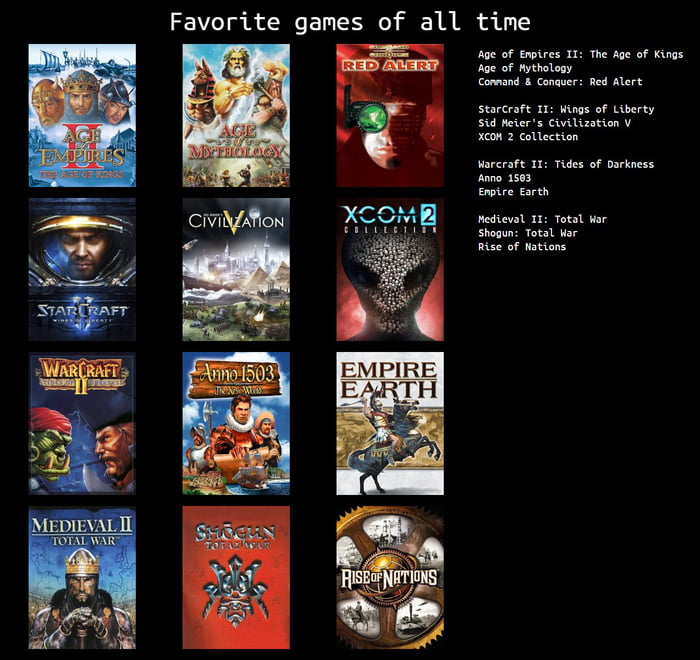My favorite games of all time. I have a very specific taste. - 9GAG