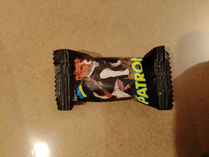 Remember the famous ukrainian dog helper? He got his own candy! - 9GAG