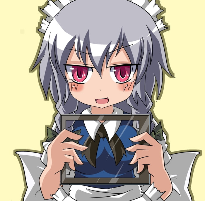 Izayoi Sakuya with a iPad (by naotaka) - 9GAG