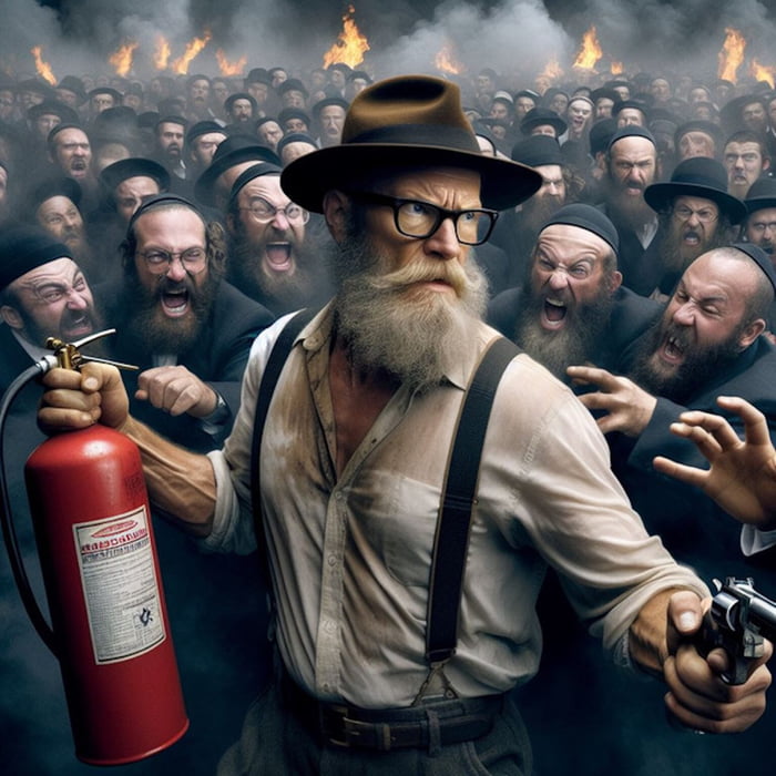 There was a man from Based Poland (ZERO) who stood against the menorah ...