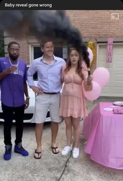 Gender reveal gone wrong - 9GAG