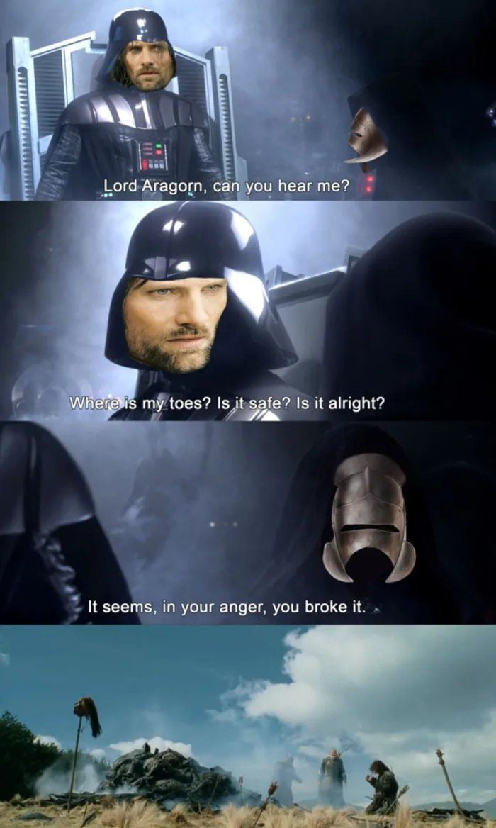 Did you know that Viggo broke his toe - 9GAG