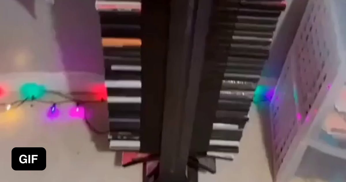 This vertical rotating DVD/Blu-ray shelf - 9GAG