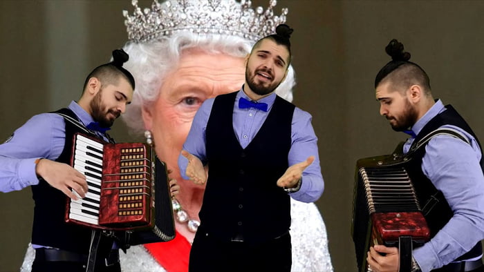 A balkan folk song but singing in german - 9GAG