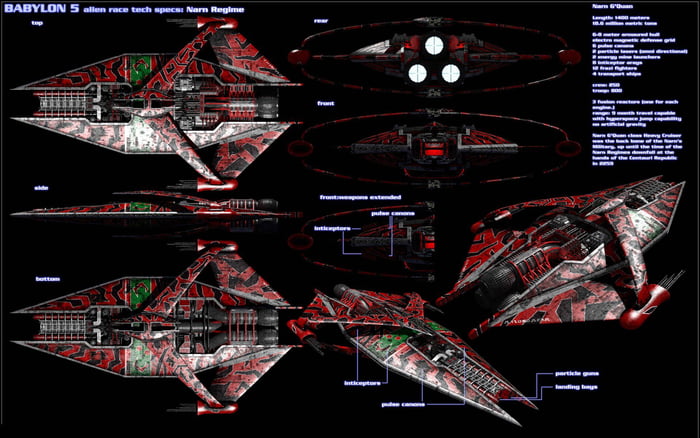 Daily dose of Babylon 5 - The G'Quan-Class was the backbone of the Narn ...