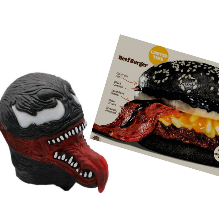 Intriducing the new Venom Burger - The Resemblance Is Uncanny - 9GAG