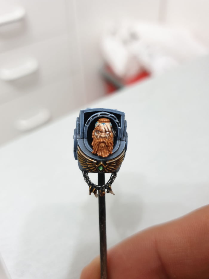 Space Wolves viking style WIP. Kinda like those freehand tattoos on his ...
