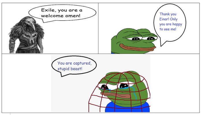 Hard to have Pepe hands in POE - 9GAG