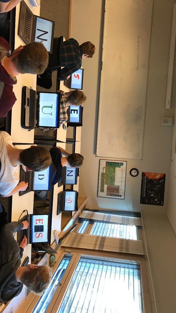 Walked in to a random classroom. Norway by the way - 9GAG