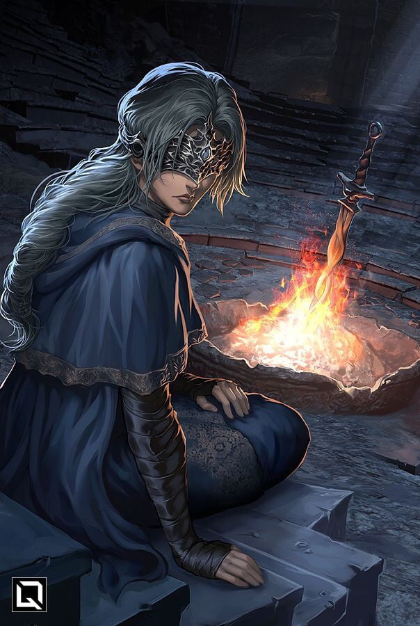 "Welcome to the bonfire, Unkindled One. I am a Fire Keeper. I tend to ...