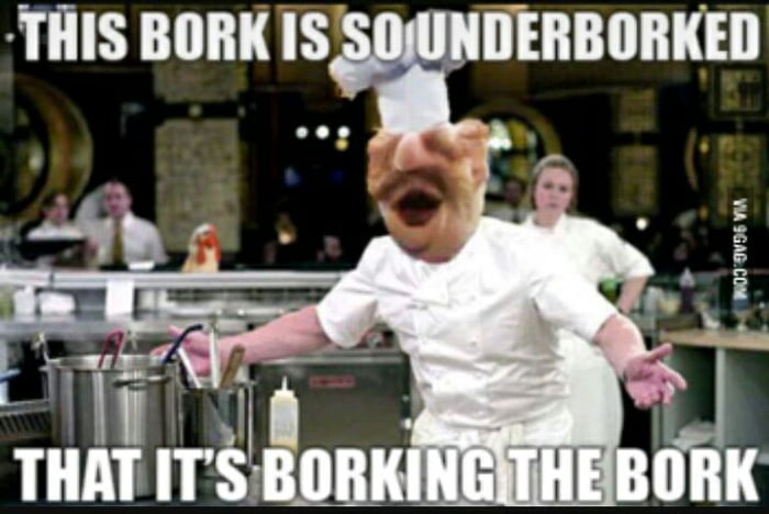 Don't underbork your bork - 9GAG