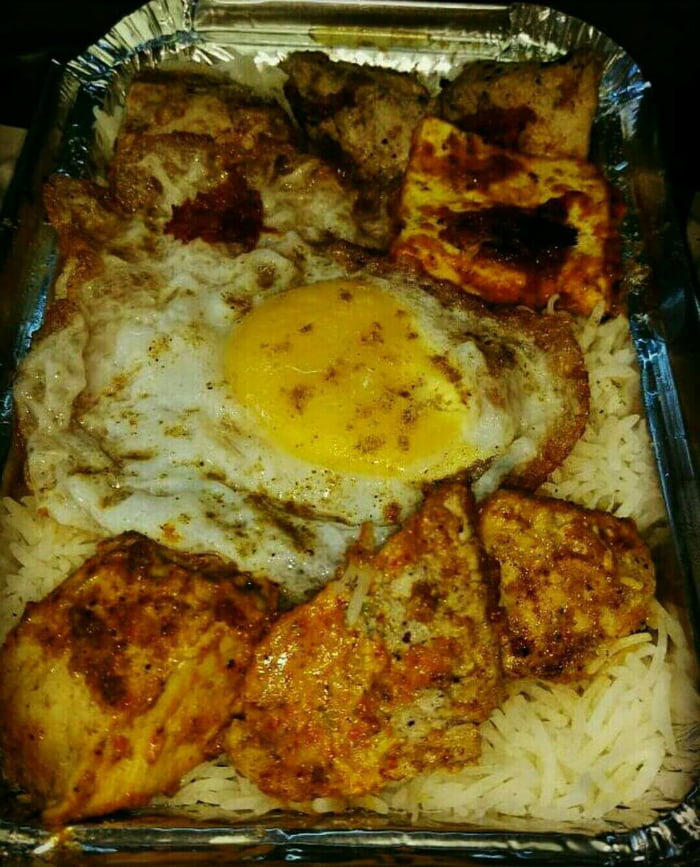 Non-veg buttered rice combo- rice, gravy, half fry, paneer tikka ...