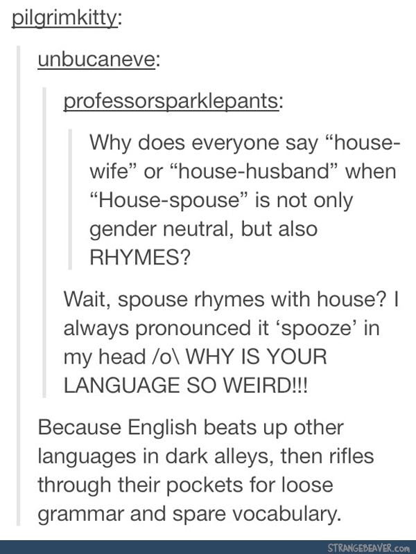 English is weird - 9GAG