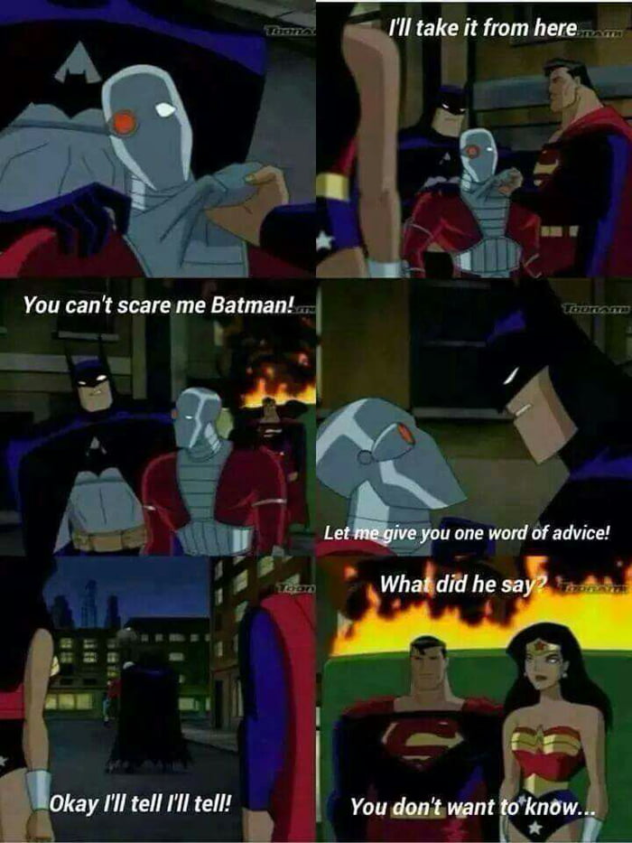 So what exactly did batman say to deadshot ? - 9GAG