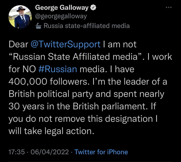 Twitter trolling George Galloway) - 9GAG